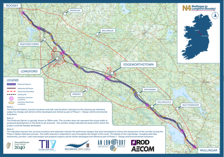 N4 Mullingar to Longford - Preferred Route Option